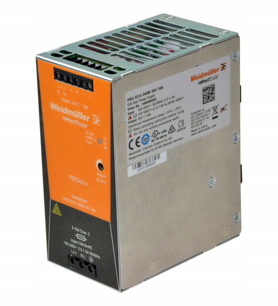 PRO ECO 240W 24V 10A Zasilacz Weidmuller 146949000 - 7727637711 ... PRO ECO 240W 24V 10A Zasilacz Weidmuller 146949000 - 7727637711 ...