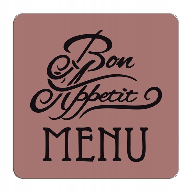 szablon 30cm 078 napis menu do dekoracji decoupa - 12288072396 ...