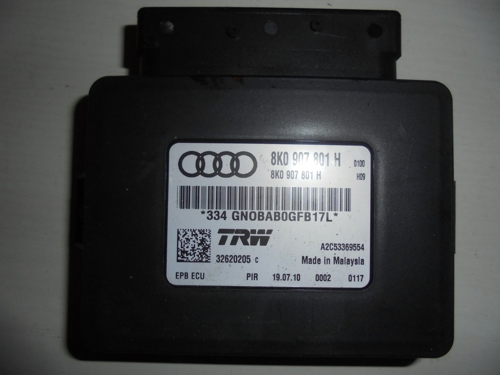 AUDI Q5 A5 A4 B8 MODUŁ HAMULCA RĘCZNEGO 8K0907801H - 7052024355 - oficjalne archiwum Allegro