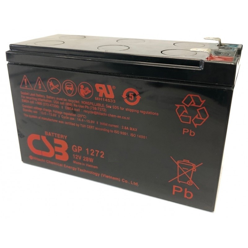 AKUMULATOR ŻELOWY AGM CSB GP1272 12V 7,2Ah BATERIA - 11695526823 - oficjalne archiwum Allegro