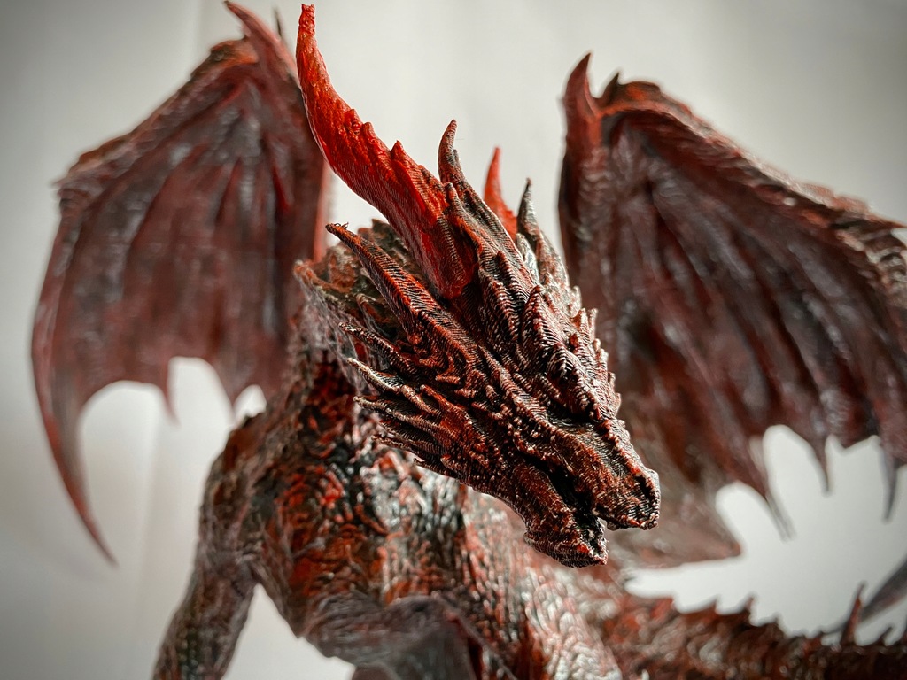 Smok figurka model 3D Fantasy Zakład Poprawczy - 13194915296 ...