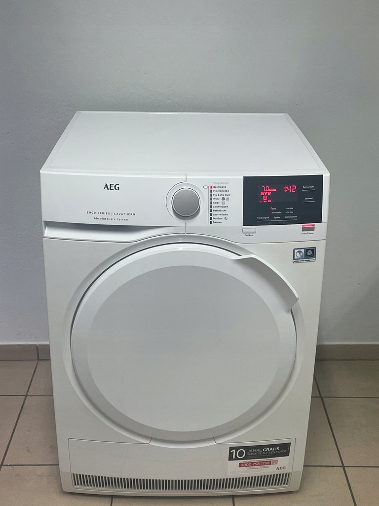 Suszarka AEG 8000 Series Lavatherm Pompa Ciepła 7kg GW - 16220195530 ...