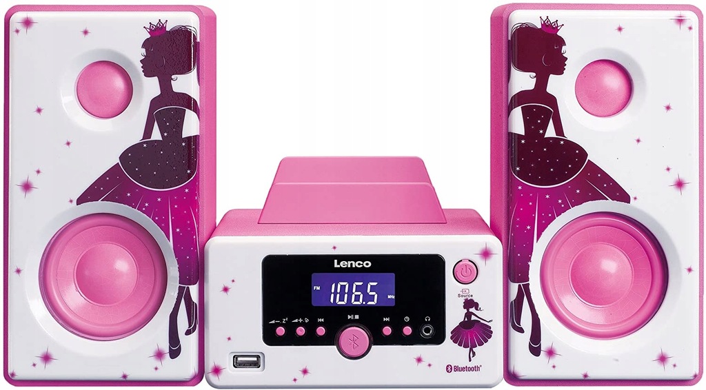 Lenco MC-020 Wieża Stereo 2x5W Bluetooth USB Radio - 12208910078 ...