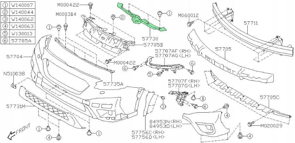NAKŁADKA GRILLA SUBARU LEGACY OUTBACK USA 2019- - 12710097886 ...