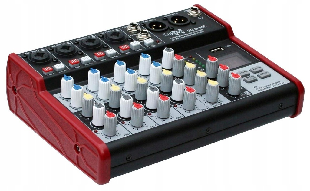4 kanałowy mixer E-Lektron SE-6 USB/Bluetooth +48V - 13231321362 ...