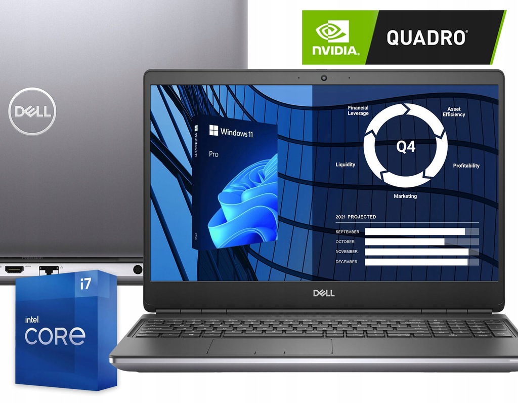 DELL Precision 7550 15,6 FHD IPS i7-10gen 32GB 512 SSD NVMe T1000-4GB ...