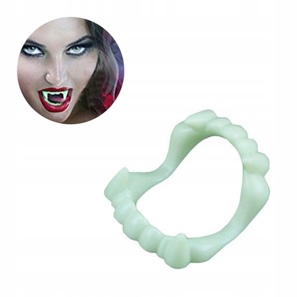 Luminous Teeth Caps Werewolf Fangs For Halloween - 12281198768 ...