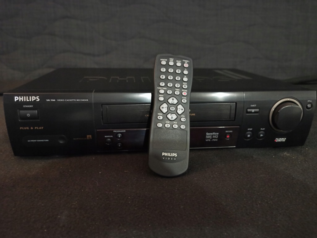 216. MAGNETOWID PHILIPS VR-700 STEREO Z PILOTEM - 12968646711 ...