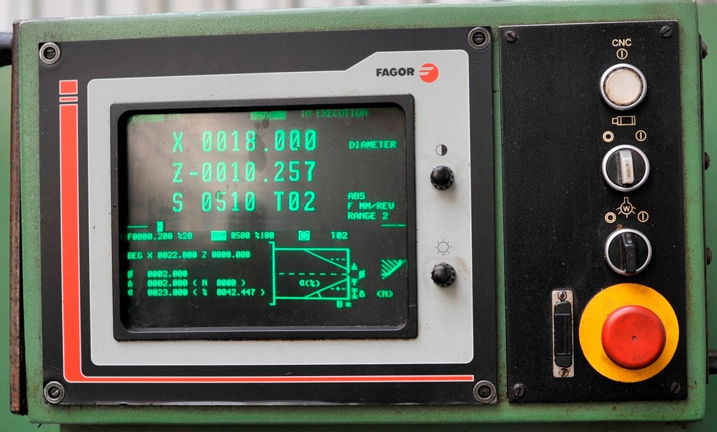 Tokarka FAT TUR 560 MN CNC Fagor 800T -560x1000 mm - 12494255573 ...