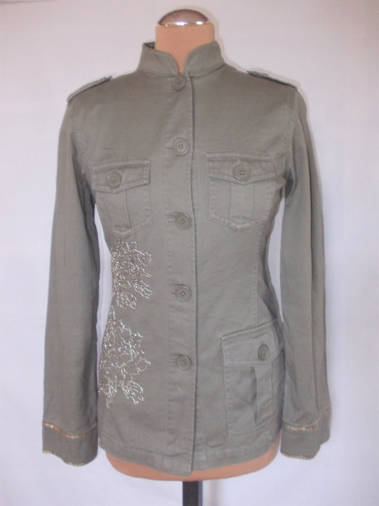 OLIWKOWA KURTKA KATANA STYL MILITARNY HAFT 36 - 13302522474 - oficjalne ...