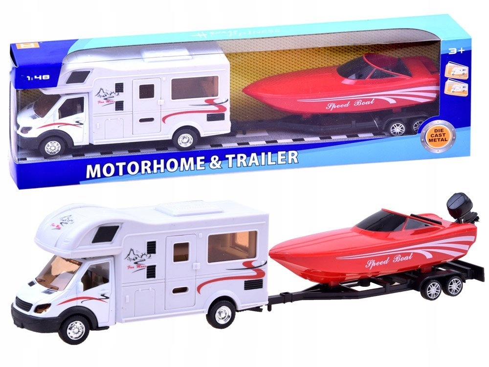 Auto Kamper kempingowy + laweta i motorówka ZA2554 - 9669722919 ...