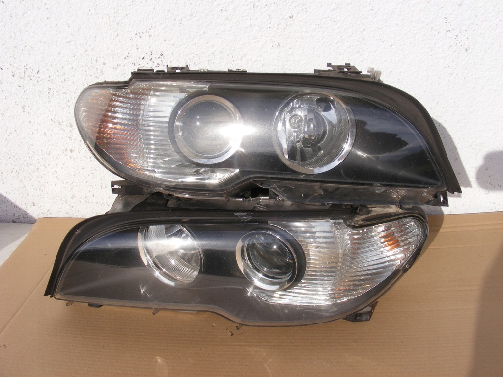 BMW E46 COUPE CABRIO LAMPY PRZÓD LEWA PRAWA - 13174414270 - oficjalne archiwum Allegro