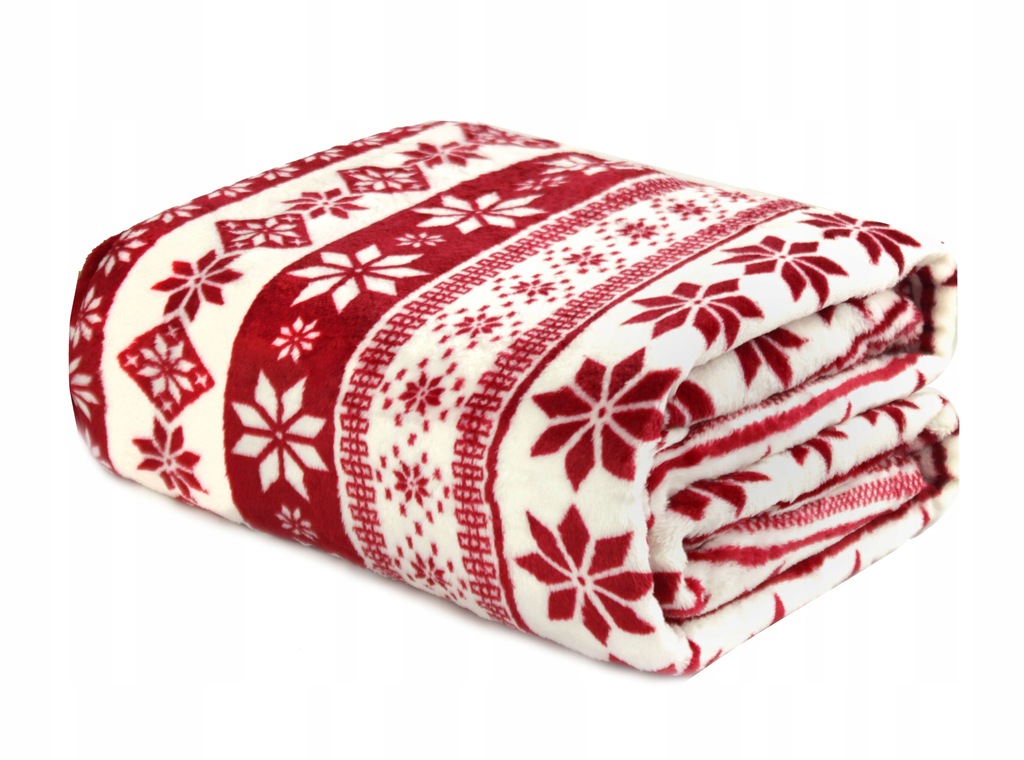 MIĘKKI KOC ŚWIĄTECZNY NA ŁÓŻKO 130x170 CM NARZUTA PREZENT BOŻE ...