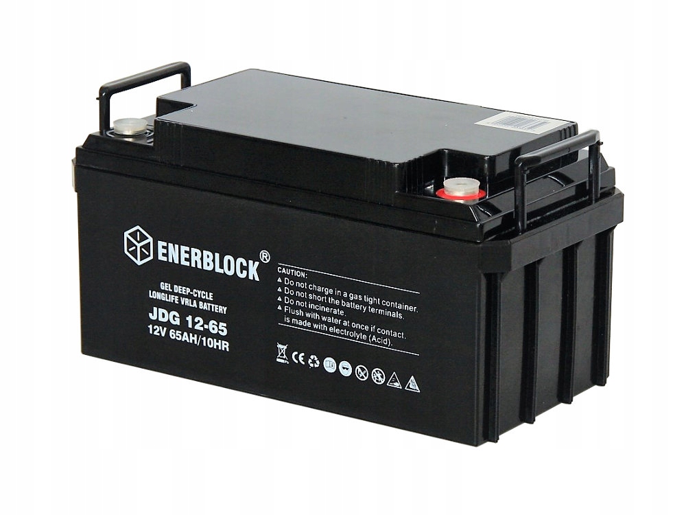 Akumulator żelowy AGM ENERBLOCK 12V 65 Ah JDG12-65 - 11287059858 - oficjalne archiwum Allegro