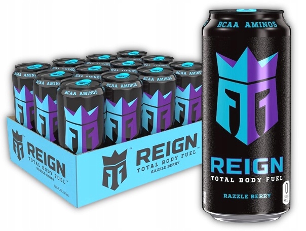 REIGN ENERGY RAZZLE BERRY NAPÓJ Z BCAA 500ML X 12 - 12804752206 ...