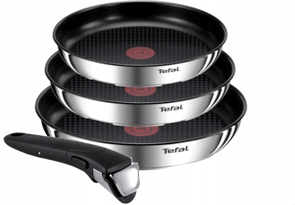 Zestaw patelni Tefal Ingenio Emotion tytanowe - 11551719373 - oficjalne archiwum Allegro
