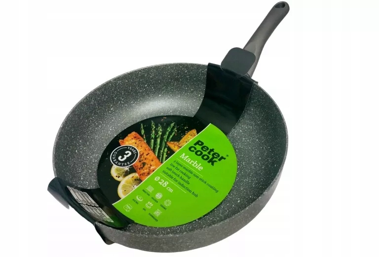 Patelnia tradycyjna Peter Cook Marble non-stick 28 cm głęboka - 14987255844 - oficjalne archiwum ...