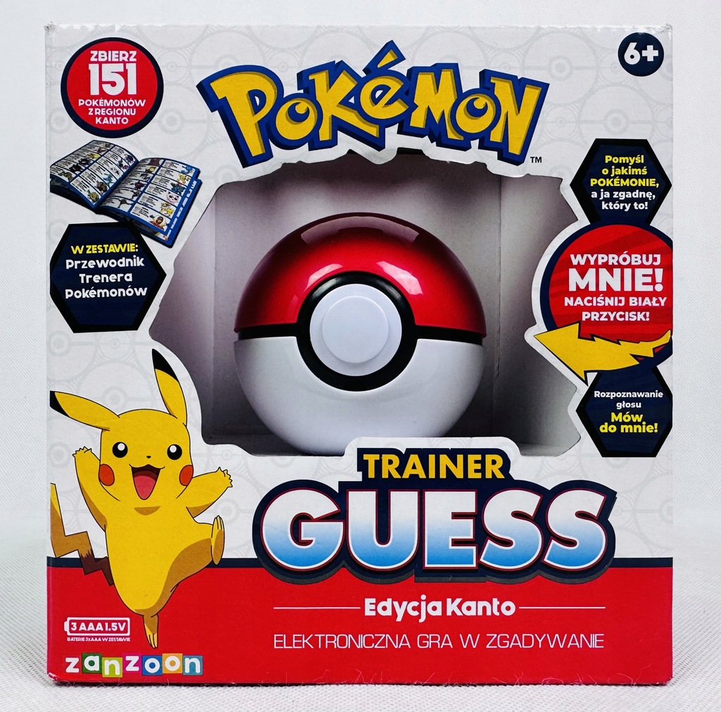 Pokemon Interaktywna GRA W ZGADYWANIE Kanto - 13183346835 - oficjalne ...