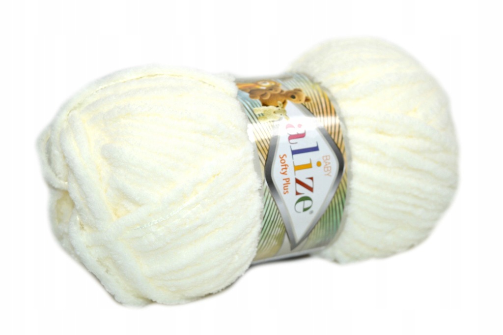 WŁÓCZKA ALIZE - SOFTY PLUS - 62 - KREMOWY - 11906202637 - oficjalne archiwum Allegro
