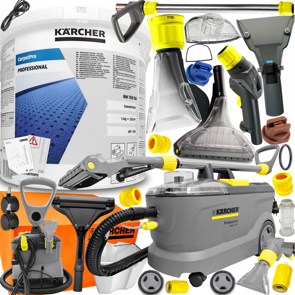 KARCHER PUZZI 10/1 ODKURZACZ PIORĄCY GERMAN PROFI - 8728546950 ...