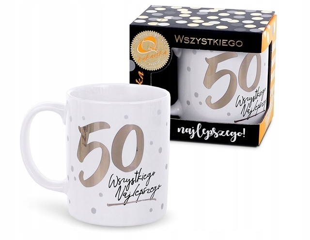 Oryginalny kubek na 50 urodziny dla Faceta Kobiety - 12360096042 - oficjalne archiwum Allegro