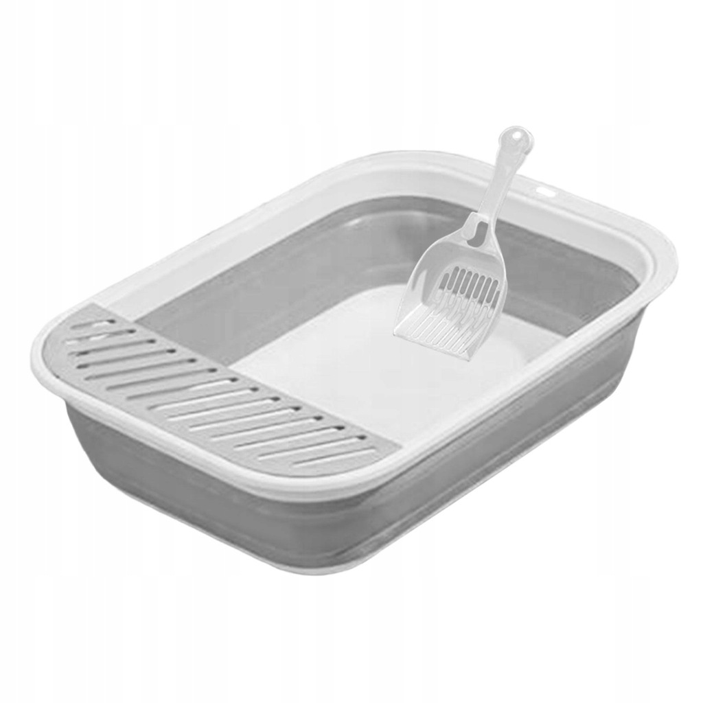 Cat Litter Box Kitty Litter Box Foldable Portable Large Collapsible ...