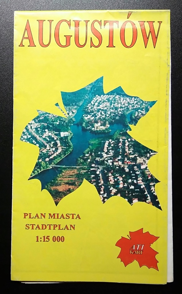 AUGUSTÓW plan miasta mapa 1999 r. - 10197160229 - oficjalne archiwum ...