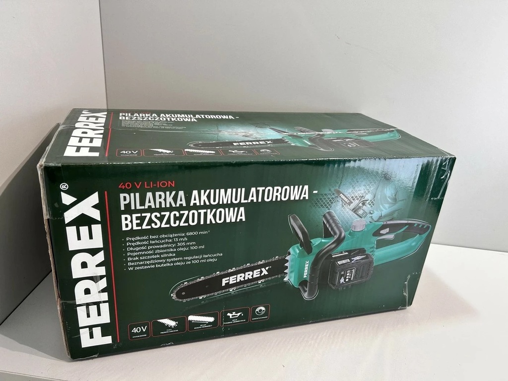 PILARKA AKUMULATOROWA BEZSZCZOTKOWA FERREX 40V LI-ION NOWY ORYGINAŁ ...