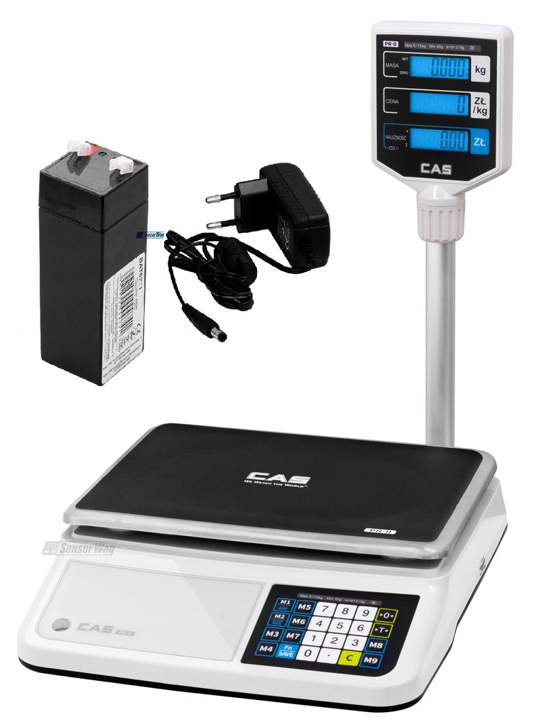 CAS PRII 2 15P 15kg Waga Sklepowa LEGALIZACJA 2023 - 10829034236 ...