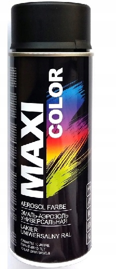 Lakier w sprayu Motip Maxi Color 400 ml czarny - 11813631169 ...