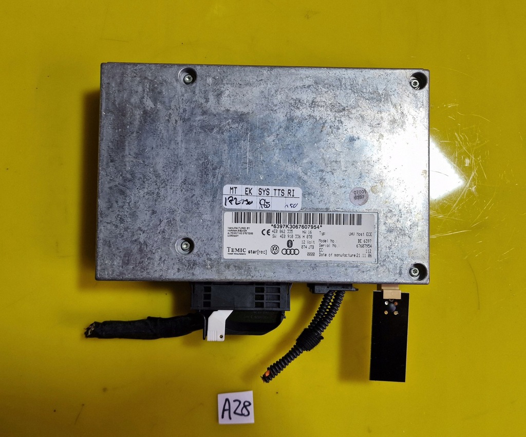 MODUŁ BLUETOOTH STEROWNIK AUDI A6 S6 C6 - 12722214342 - oficjalne archiwum Allegro