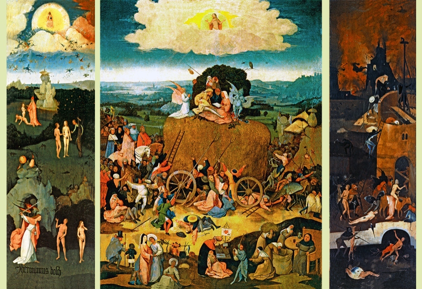 Digi-Art Bosch Hieronim Wóz z Sianem Tryptyk 100x150 - 14459492528 ...