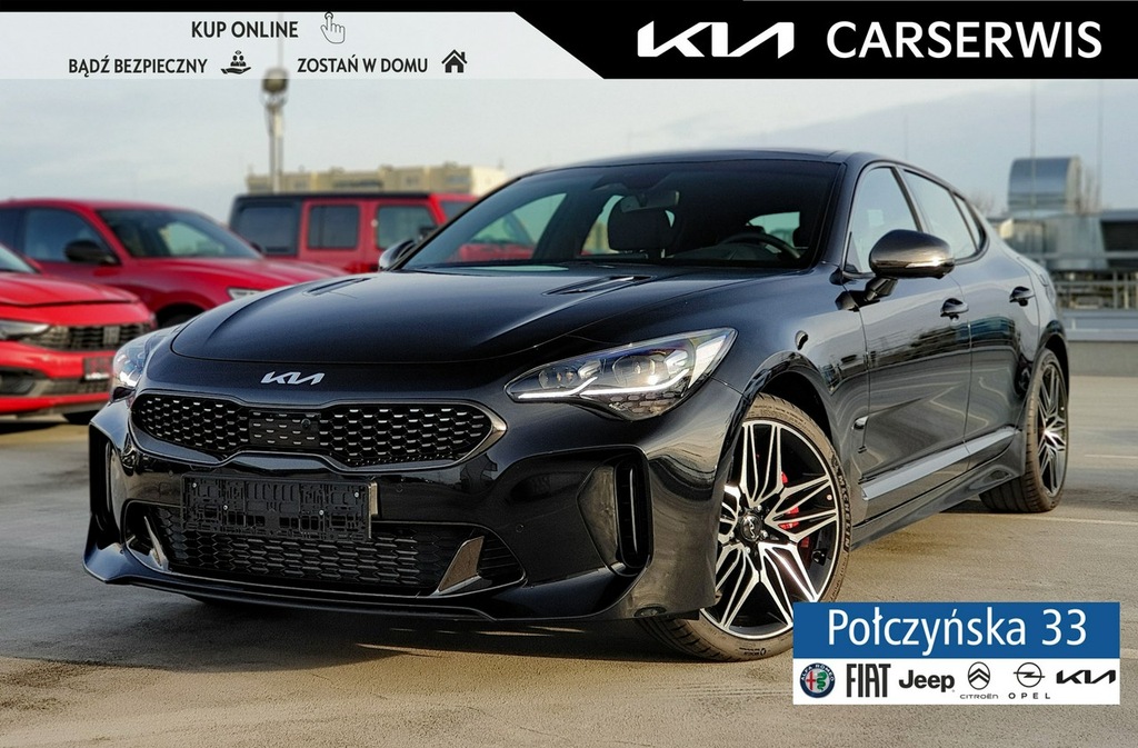 Kia Stinger 3.3 V6 T-GDI 366 KM AWD wersja GT - 13089138509 - oficjalne archiwum Allegro