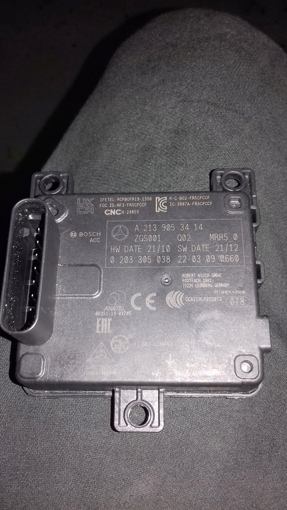 Mercedes w213 Radar Czujnik A2139053414 - 13469605179 - oficjalne ...