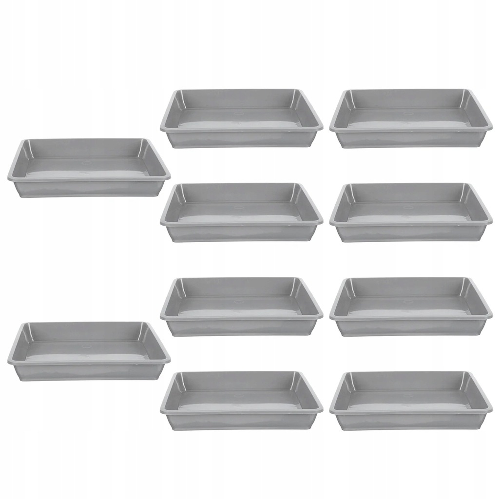 Plant Pot Tray Square Flower Boxes Simple 10 Pcs - 13705234611 ...