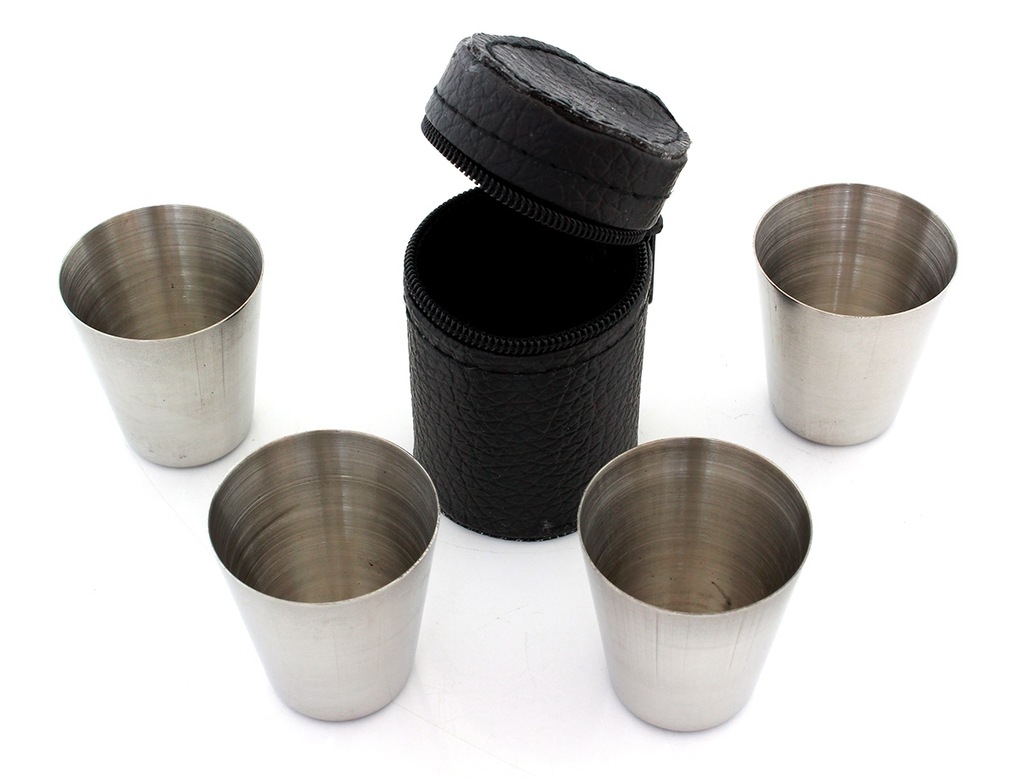 KIELISZKI TURYSTYCZNE PODRÓŻNE BIWAK ZESTAW + ETUI - 8969941925 - oficjalne archiwum Allegro