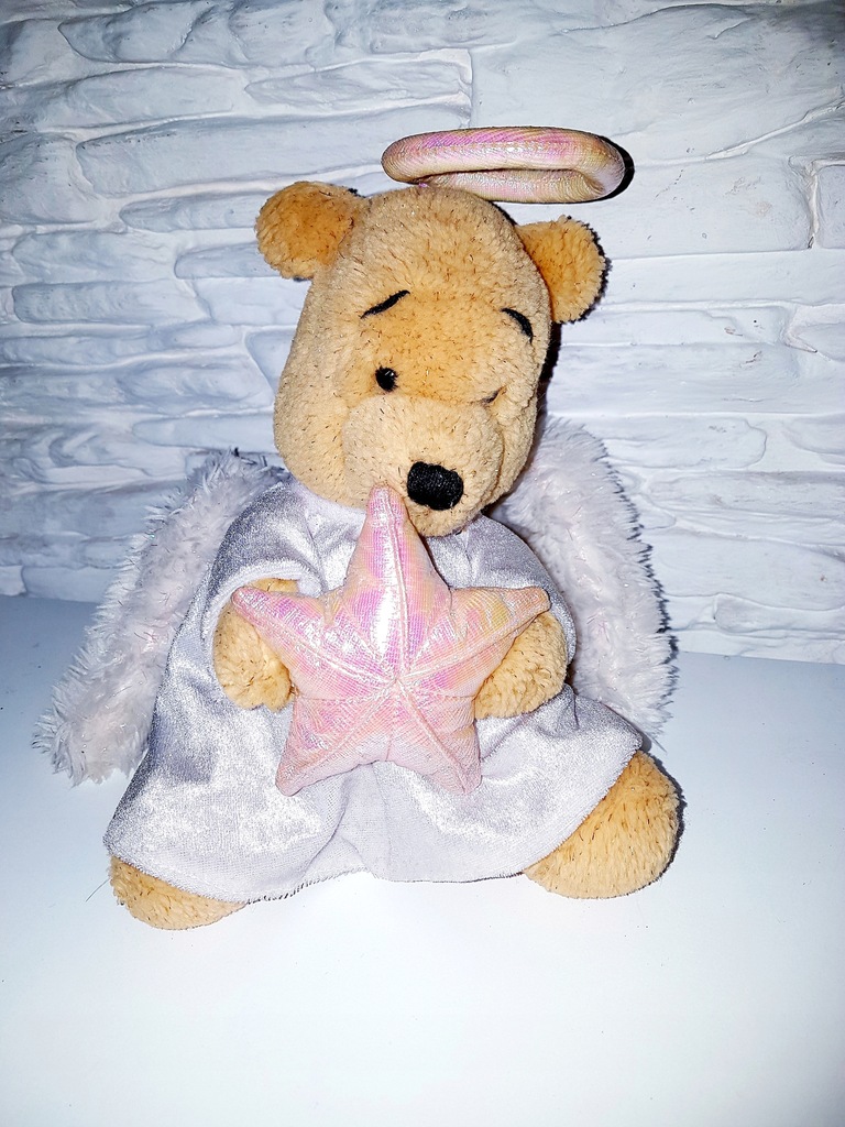 KUBUŚ PUCHATEK maskotka 27cm Disney jako ANIOŁEK - 13153442726 ...