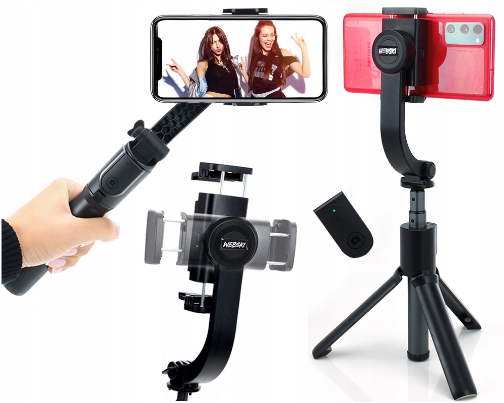 GIMBAL SELFIE STICK TRIPOD STABILIZATOR PILOT BT - 12053585032 ...