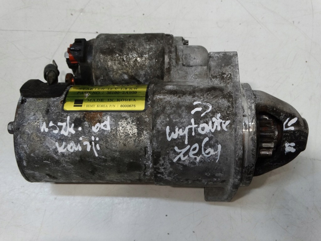 ROZRUSZNIK STARTER 12V KIA HYUNDAI 1.7 CRDI 36100-2A950 - 14995897198 ...