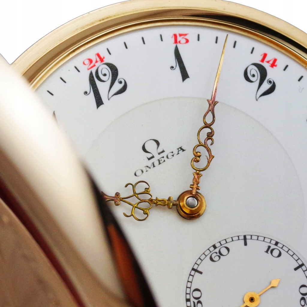 OMEGA zegarek kieszonkowy LITE ZŁOTO 14K / 585 cal. 19 S.B. T1 1927 ...