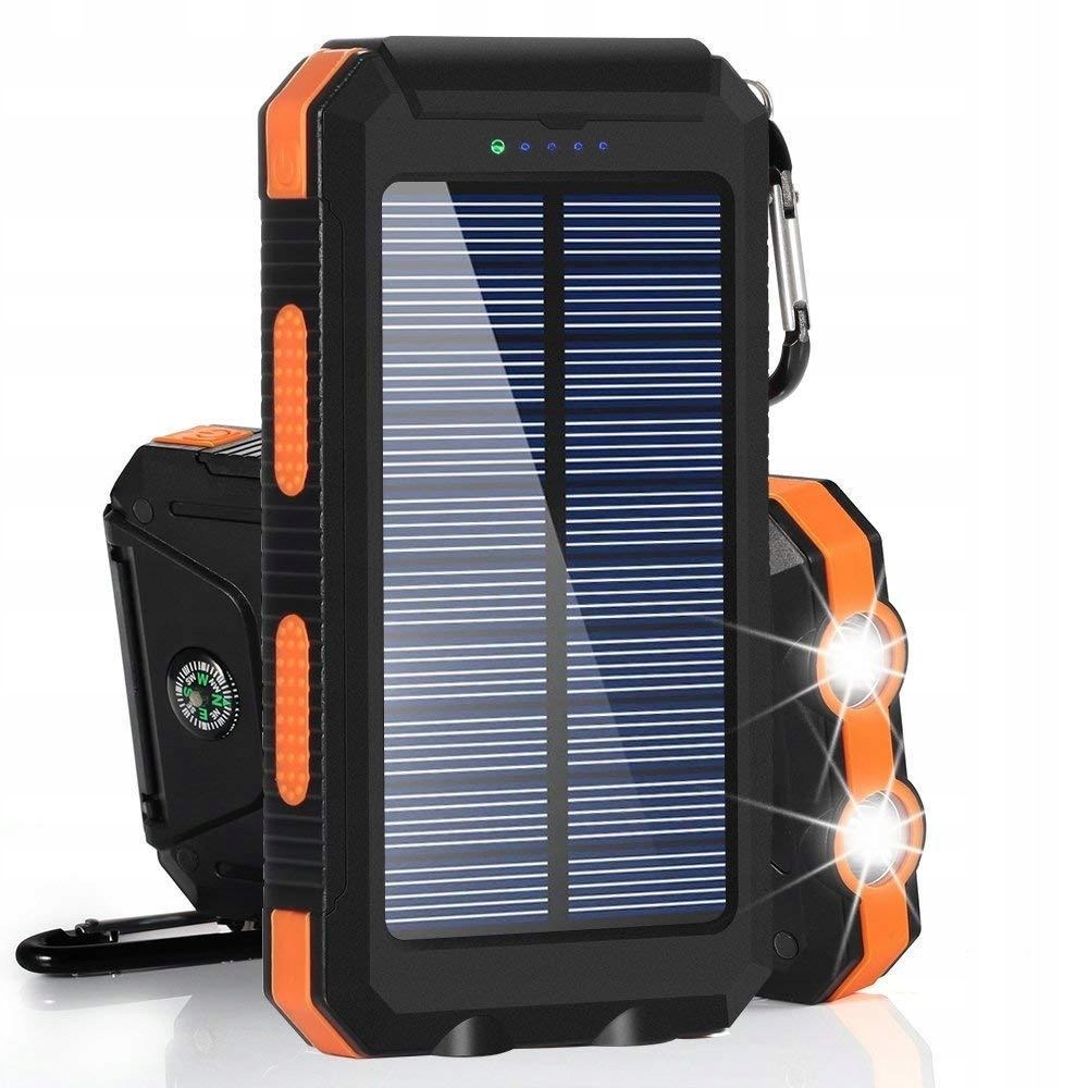 SOLARNY POWER BANK 10000mAh LATARKA PowerBank - 12221433645 - oficjalne ...