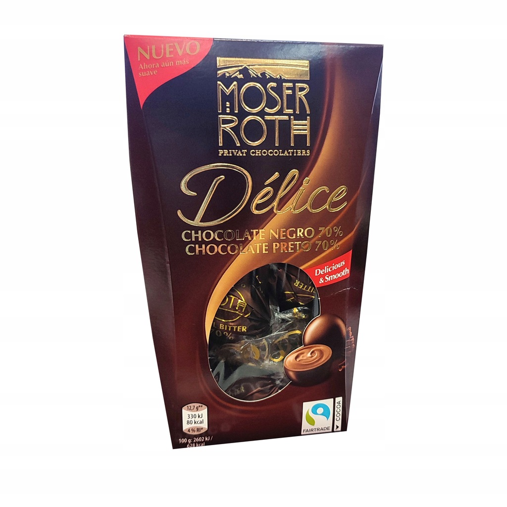 MOSER ROTH DELICE PRALINY GORZKIE 70% 200g - 13881302113 - oficjalne ...