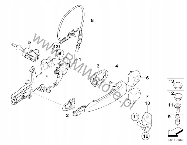 OSŁONA ZAMKA DRZWI LEWA BMW E70 X5 51217162431 - 8439639881 - oficjalne ...