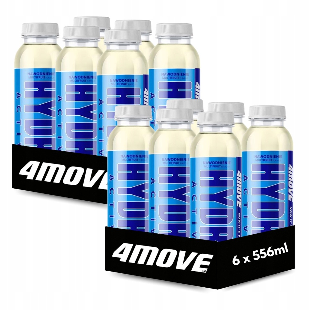 4MOVE Hydro Active Napój izotoniczny o smaku wieloowocowym 556 ml x 12 ...
