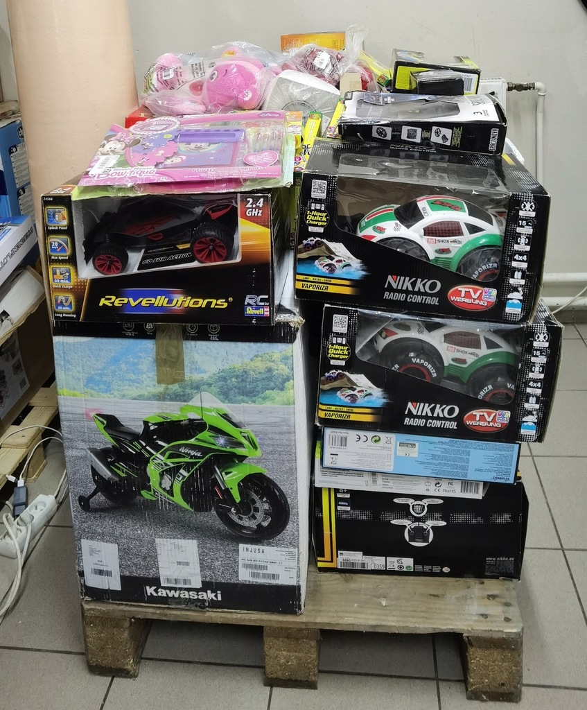 PALETA MIX ZABAWKI AMAZON 72 SZTUKI - 13330147766 - oficjalne archiwum Allegro