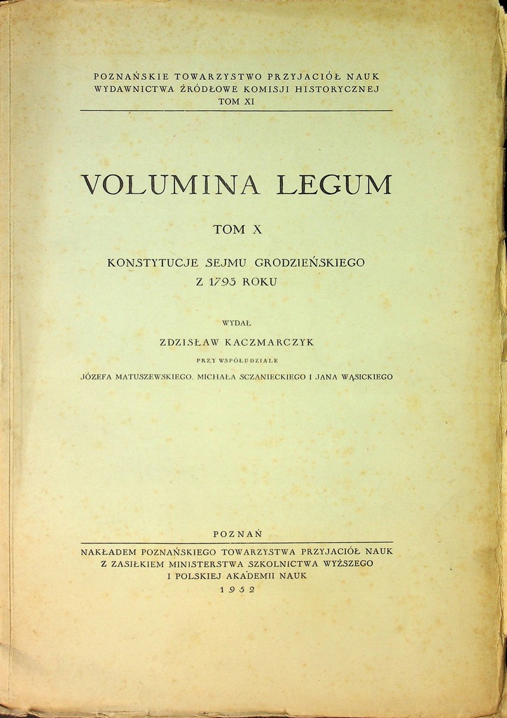 Volumina Legum Tom X - 12422330535 - oficjalne archiwum Allegro