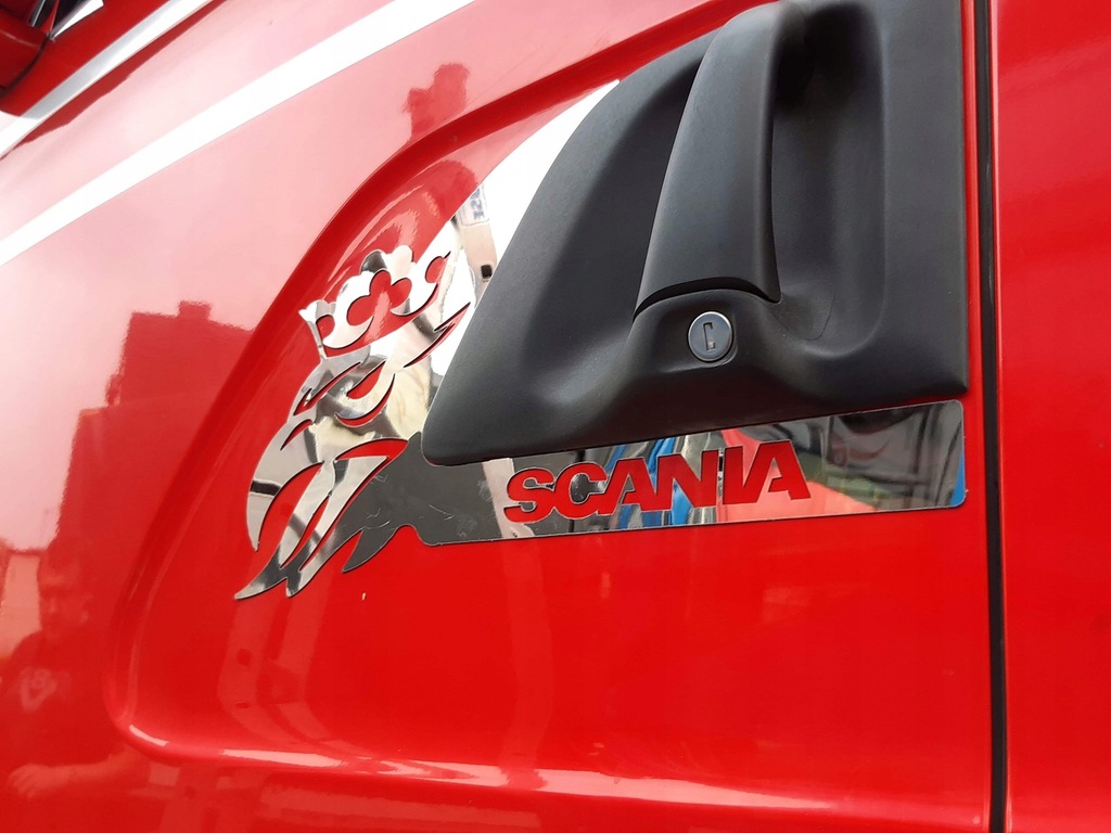 Scania Ozdoba pod klamka Inox TIR Tuning chrom - 12385436084 ...