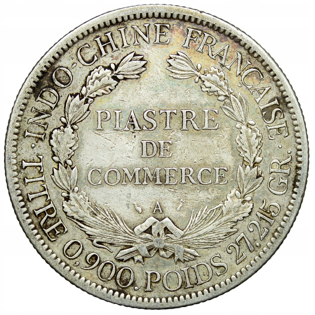 Indochiny Francuskie 1 piastre 1894, st. 3+ - 13468676415 - oficjalne ...