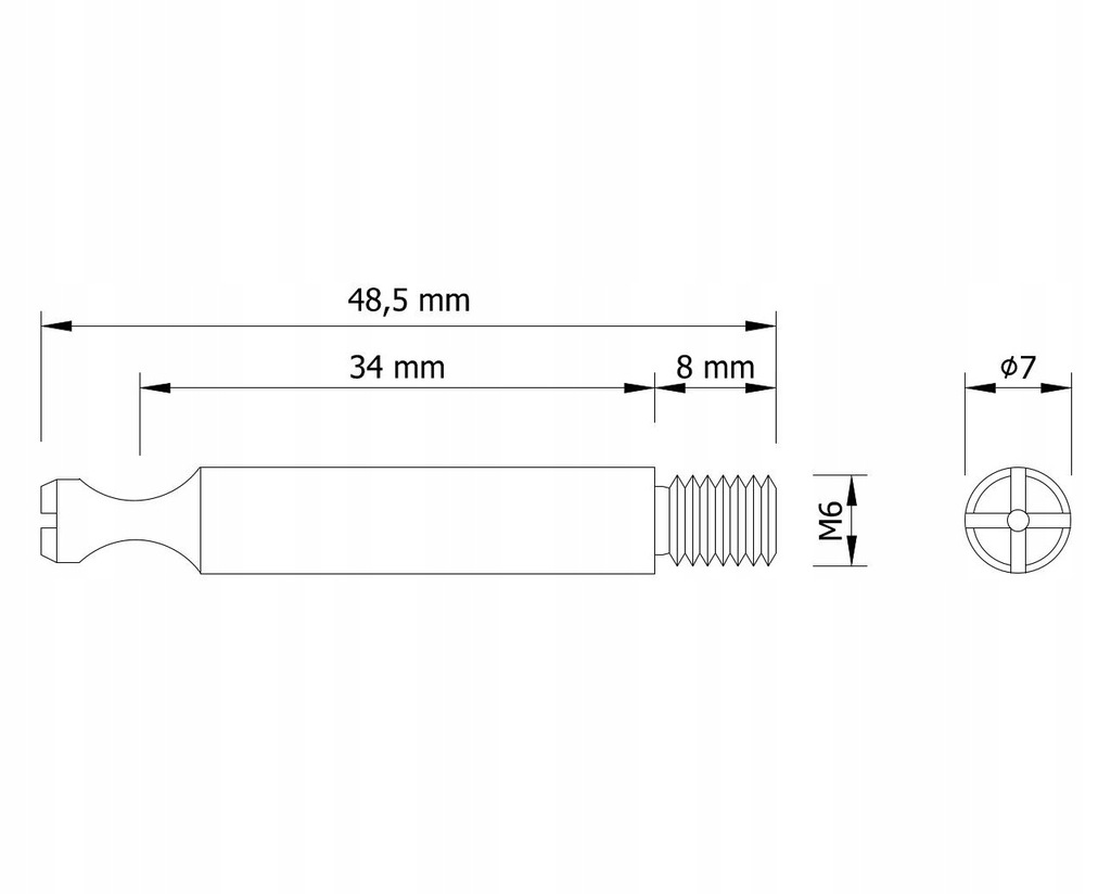 1x Złącze meblowe mocne Ø 15 mm do mebli gwint M6 - 11542553474 - oficjalne archiwum Allegro