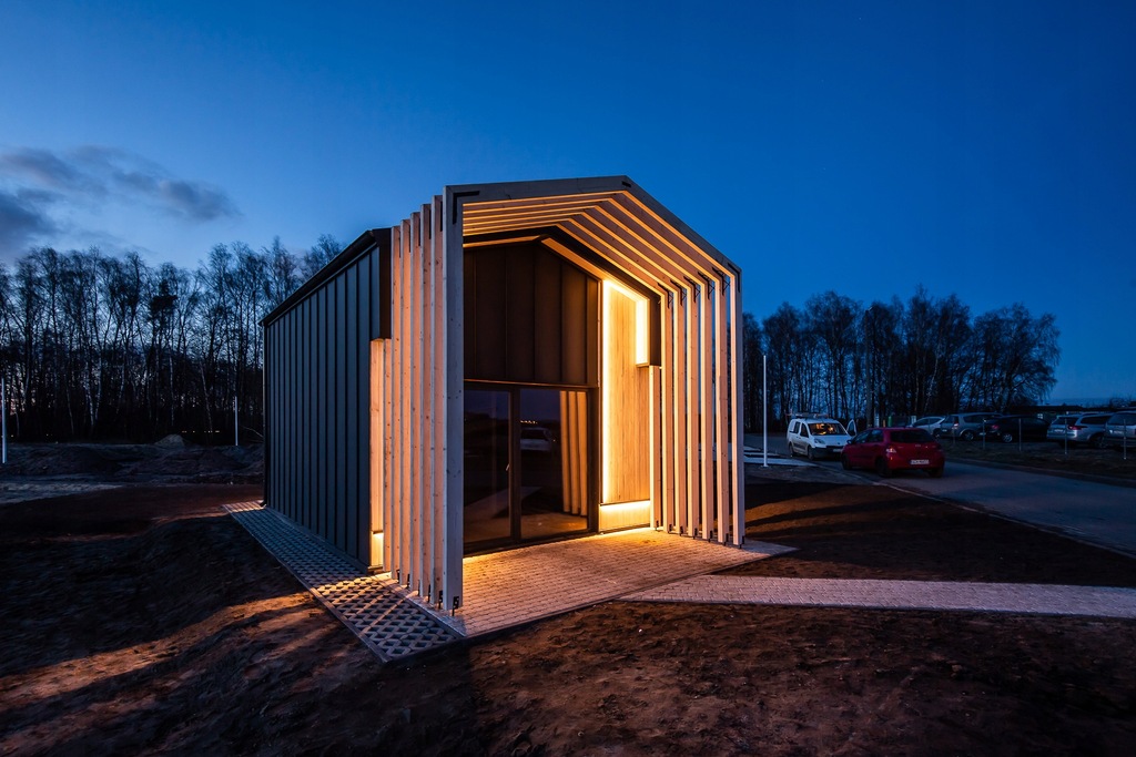 Nowoczesny domek modułowy 35m2 MTB Modules - 11828398411 - oficjalne archiwum Allegro